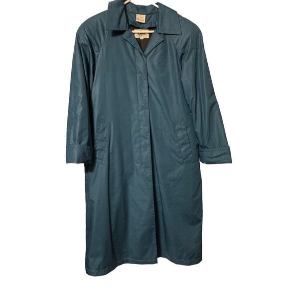 totes | Jackets & Coats | The Totes Long Greenish Blue Side Pockets ...